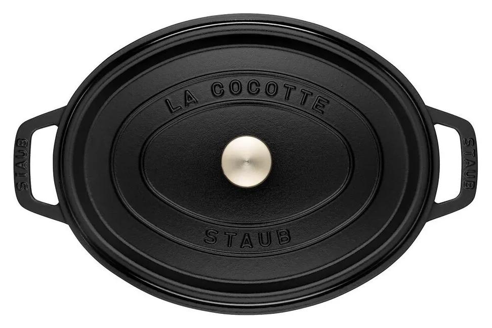 Staub Cocotte hrnec oválný 31 cm/5,5 l černý, 1103125