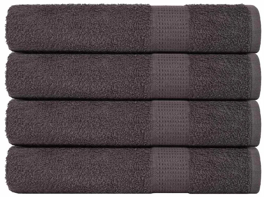 Ručníky FROGN 4 ks antracitové 100x200 cm 360 g/m² 136698