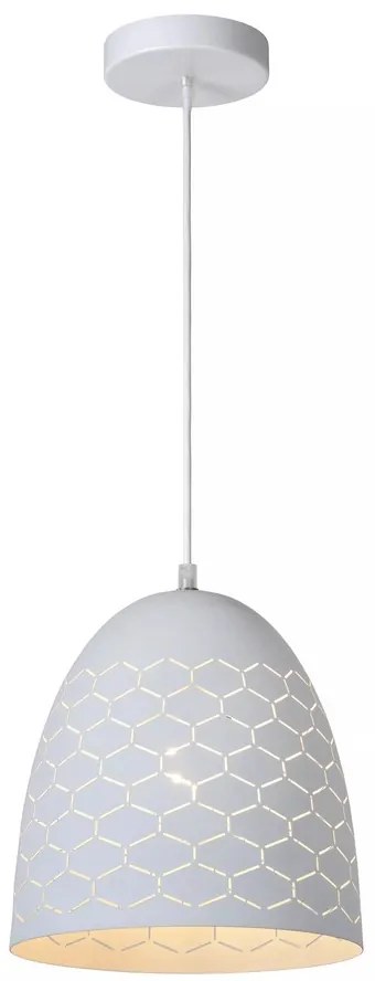 LUCIDE Závěsné svítidlo GALLA průměr 25 cm - 1xE27 - White