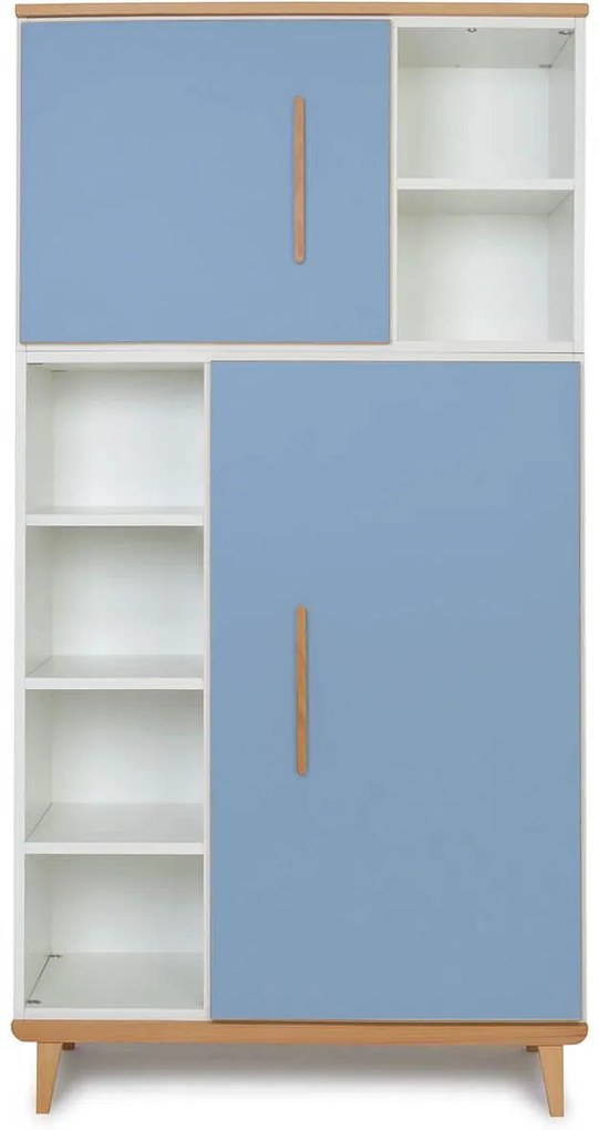 De Breuyn Dětská šatní skříň DeBreuyn Nado 2D 173 cm | modrá