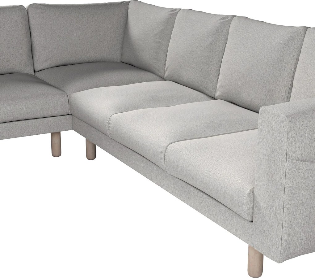 Potah na pohovku IKEA Norsborg rohová 5-místná barva šedá látka pletený vzor