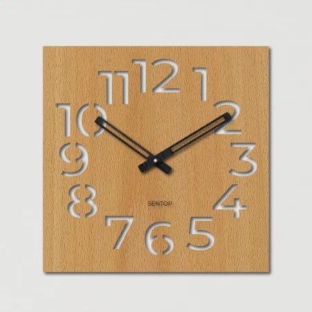 Moderní dřevěné nástěnné hodiny | Minimalistický design do interiéru I SENTOP HDFK033