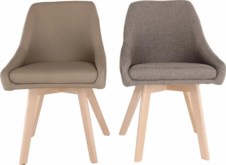 Tempo Kondela Designová jídelní židle TEZA, hněda/buk