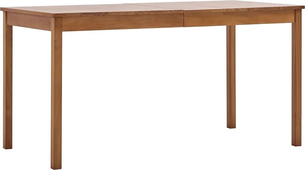 Jídelní stůl Fulton - medově hnědý - borové dřevo | 140x70x73 cm