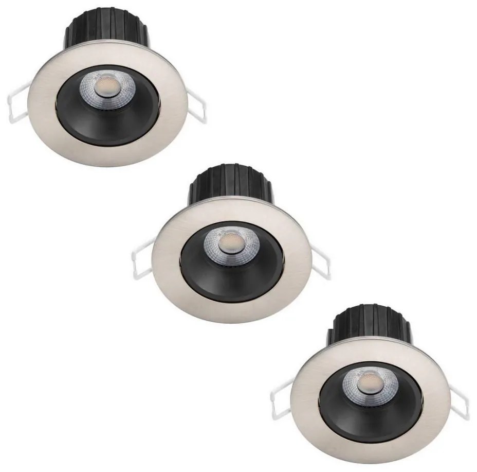 Philips - SADA 3x LED Stmívatelné koupelnové svítidlo ABROSA LED/9W/230V IP44