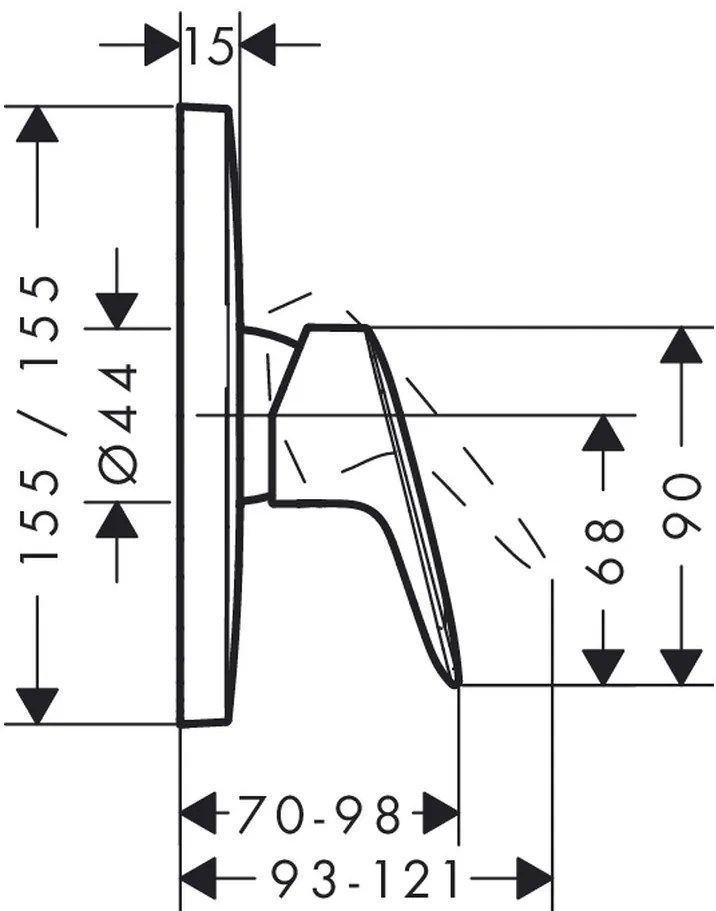 Hansgrohe Logis - sprchová baterie pod omítku, chrom 71605000