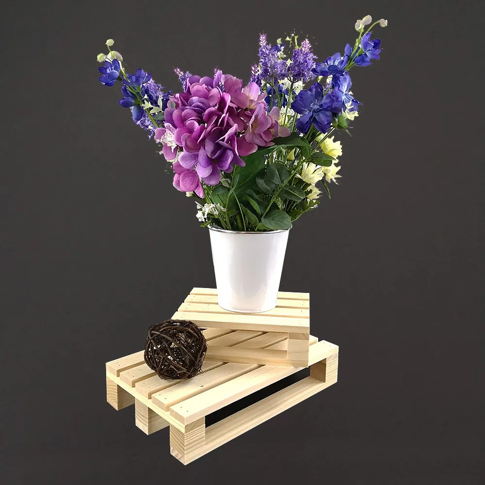 AMADEA Dřevěná paleta malá, 30 x 19 x 6 cm, český výrobek