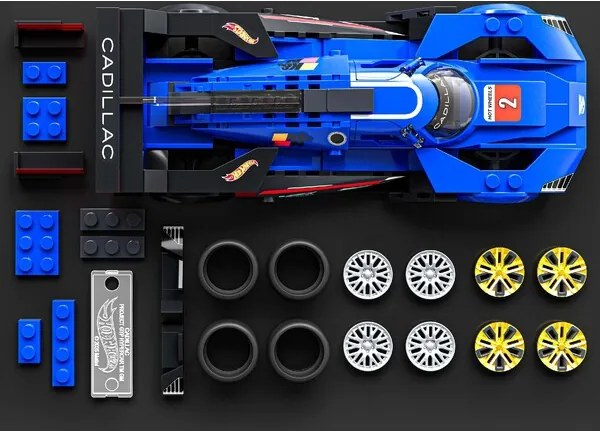 Mattel Brick Shop Hot Wheels Speed series Cadillac Project GTP Hypercar Vícebarevná