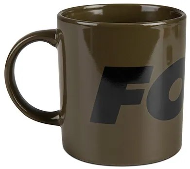 Fox hrnek ceramic mug logo green and black