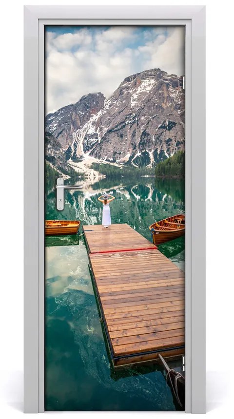 Fototapeta samolepící na dveře hory 75x205 cm