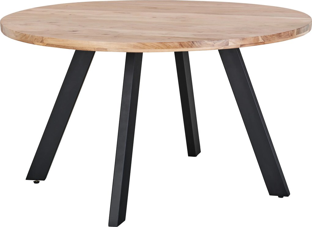 XXXLutz JÍDELNÍ STŮL, akácie, přírodní barvy, 130/130/76 cm P & B - Jídelní stoly - 002641003301
