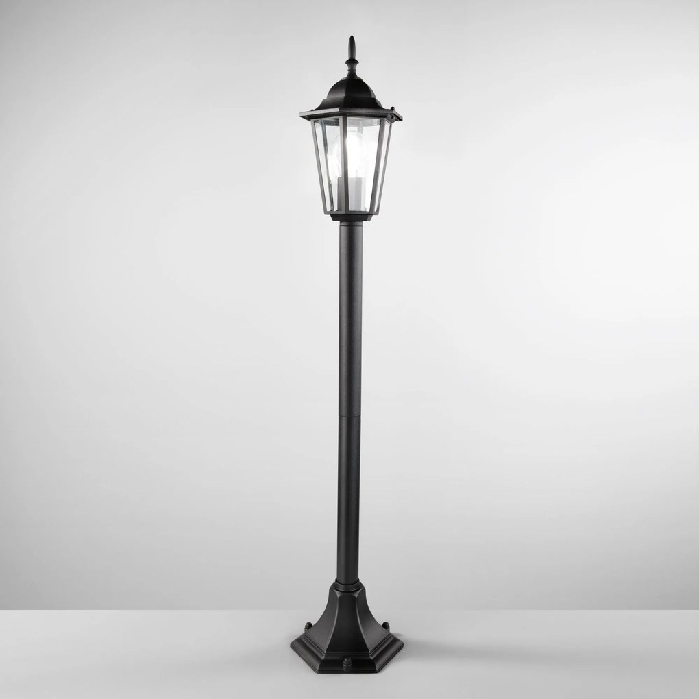 FAN LANT-MILANO/P1 Sloupkové svítidlo MILANO černá, 1xE27, IP44, 105 x 21 cm - FANEUROPE
