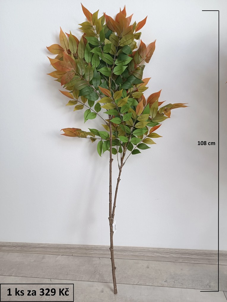 Umělá květina Dekorační větev 108 cm, zelená ART253