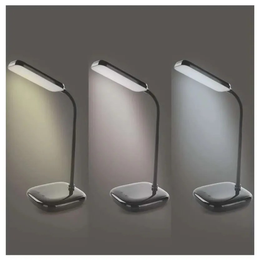 EMOS Černá LED stolní lampička Molly 12W Z7638B