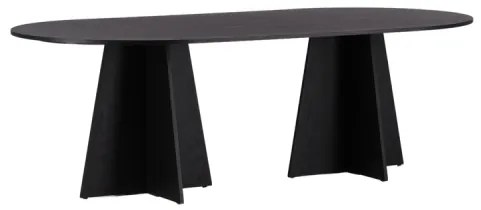 Bootcut Oval jídelní stůl černý
