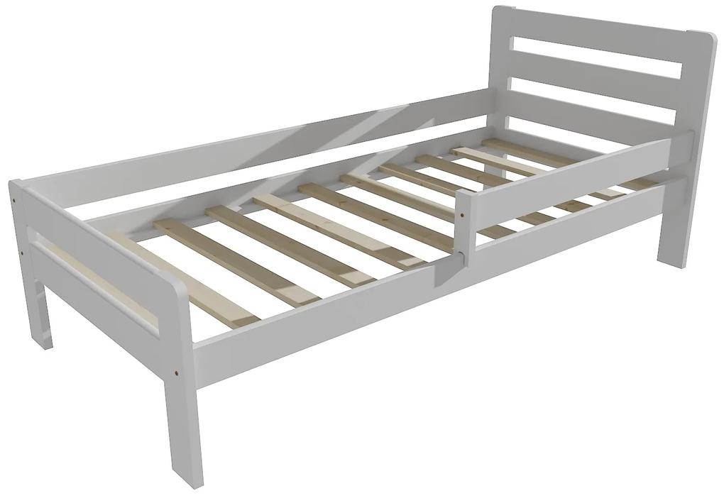 Vomaks Dětská postel se zábranou VMK001C KIDS Rozměr: 70 x 160 cm, Barva: surové dřevo