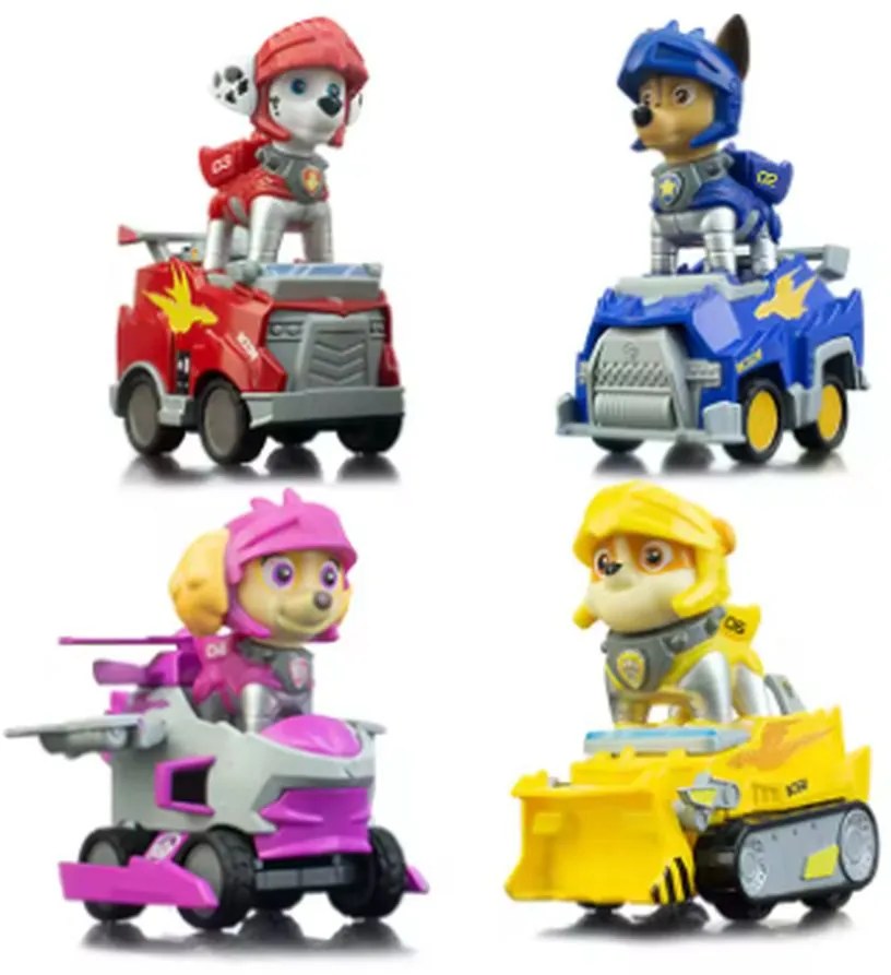 Stavebnice - Tlapková patrola (hlídková věž/4x autíčka) Varianta: 4x autíčka