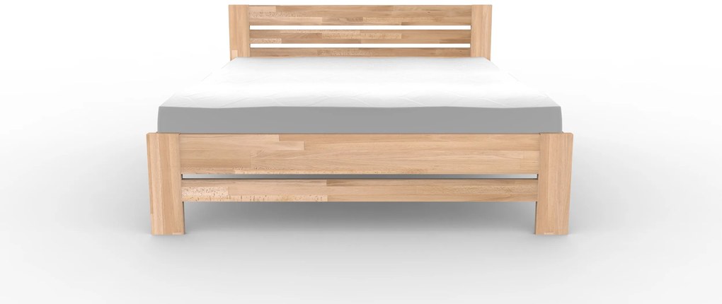 Masivní postel DARA - Solwo Design Dřevo a odstín oleje: BUK Cink - Olej odstín BO104, Rozměr spací plochy: 180x200