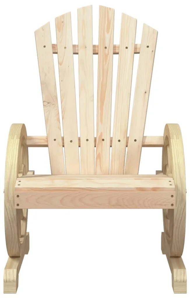 Zahradní židle Adirondack 2 ks masivní jedlové dřevo - Default Title