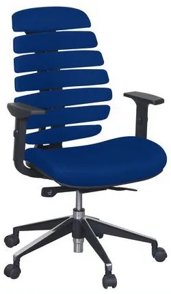 Kancelářská židle Dory, látka, černá/modrá