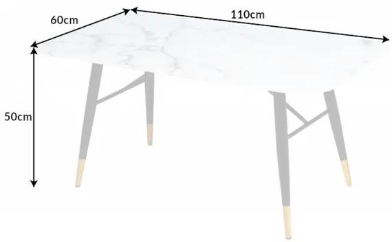 Bílý konferenční stolek Paris 110 cm