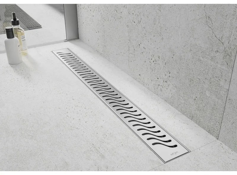 Mexen Flat nerezový sprchový žlab 70 cm vzor M09, 1028070-15