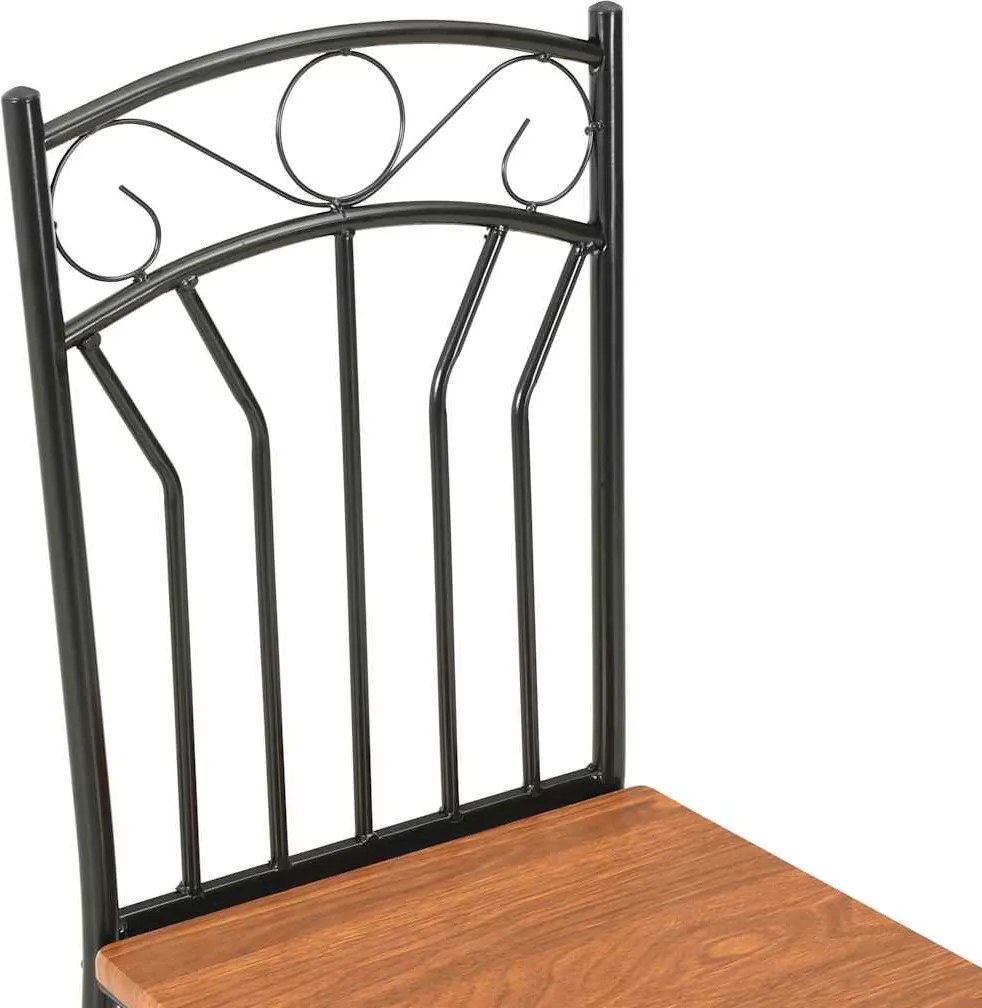 Jídelní židle 2 ks hnědé MDF 281399