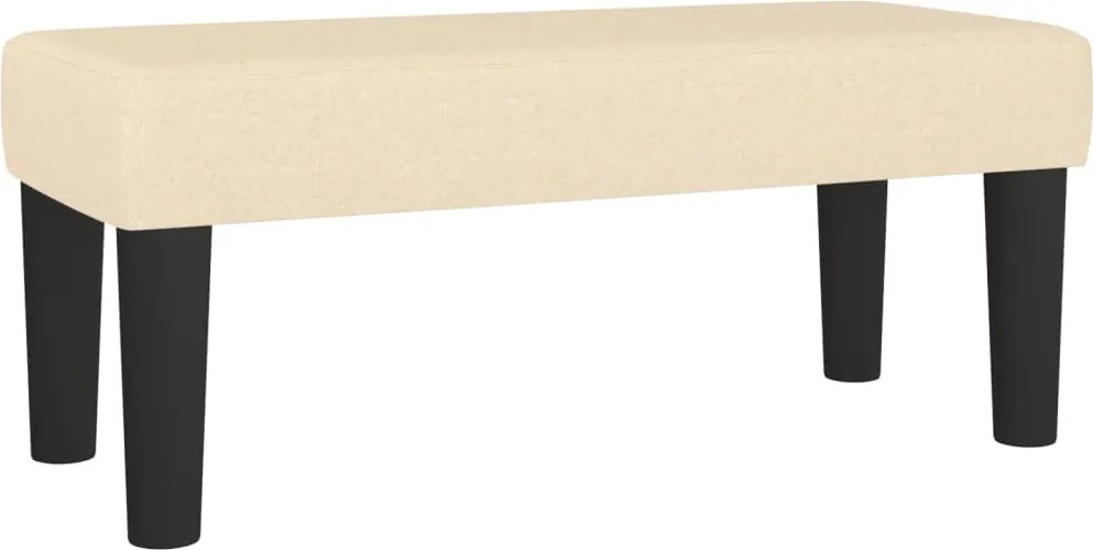 Box spring postel s matrací krémová 90x200 cm textil 3136810