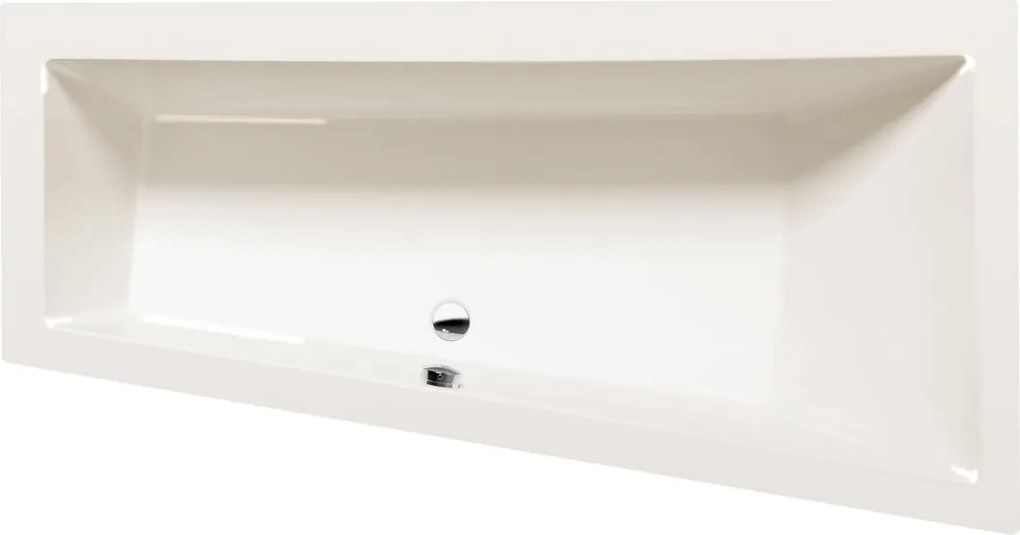 Polysan Andra R asymetrická vana 160 x 90 x 45 cm pravá akrylát ivory béžová 81541.40