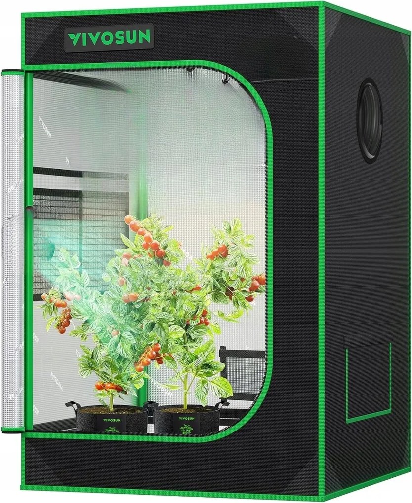 Growbox Skleník Stan Pro Pěstování Rostlin Vivosun S223 60X60X90CM Zahrada