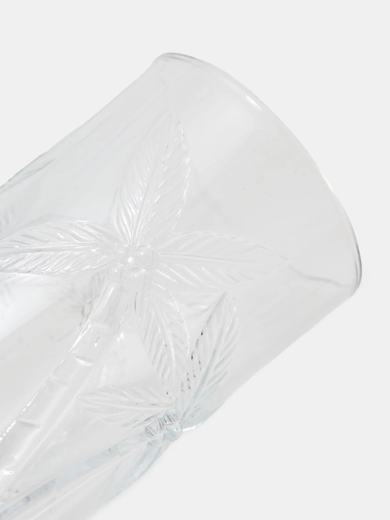 Sinsay - Sada sklenic s reliéfním vzorem palem 4 pack - clear
