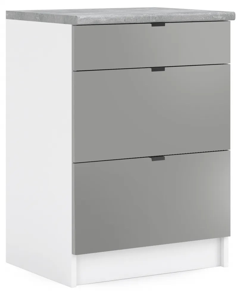 Kuchyňská skříňka spodní 60 cm - LAM SZ60 3SZ - Dvířka LETTY
