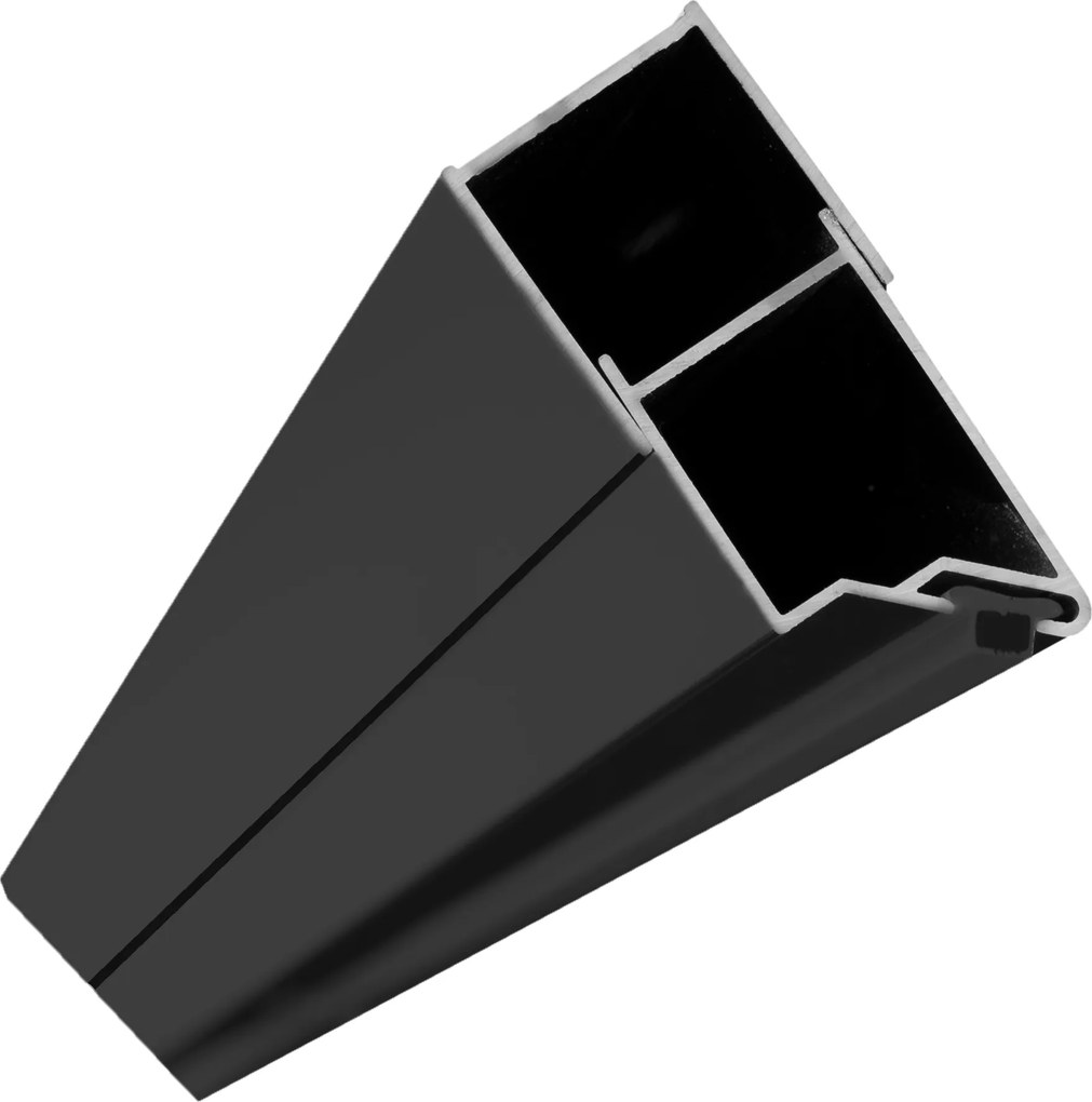 Rea - MOLIER magnetický profil pro sprchové dveře 190cm, černá, REA-K6395