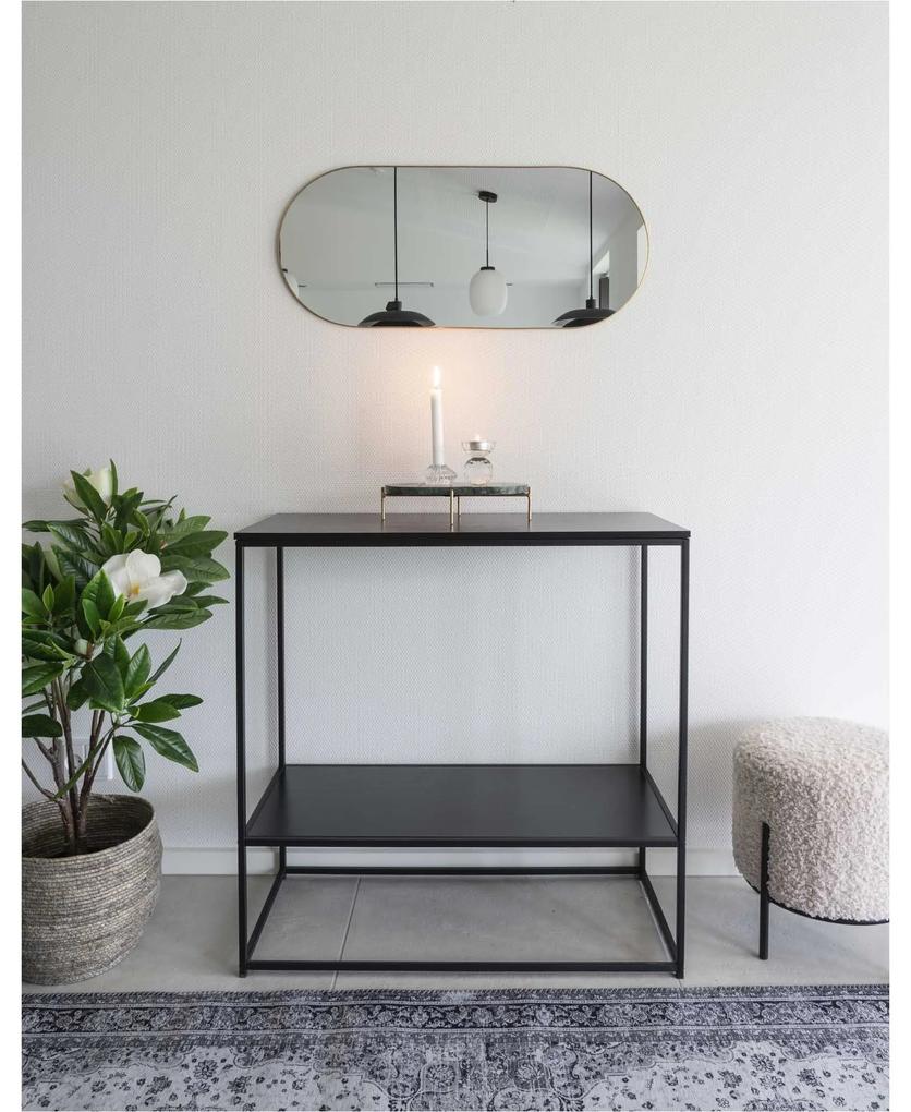House Nordic Zrcadlo, ocel, mosazný vzhled, 35x80 cm