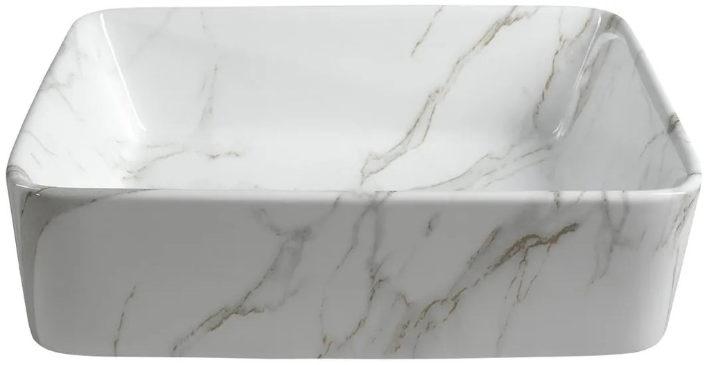Sapho, DALMA keramické umyvadlo 48x13x38 cm, carrara, MM517