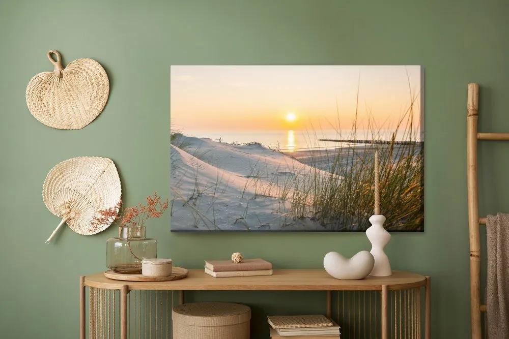 Obraz Západ Slunce Na Baltském Moři Nedostatek Nedostatek Plátno Canvas 90x60