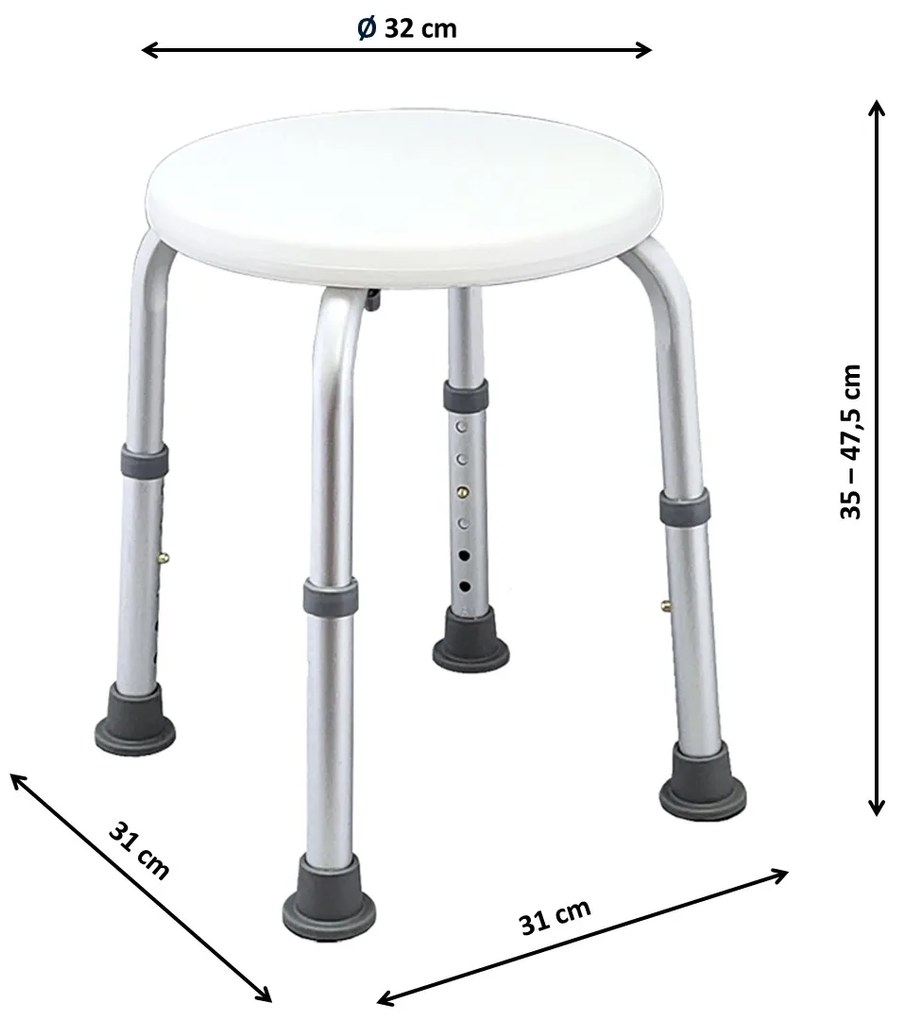 VMBal Stolička do sprchy - nosnost 120 kg