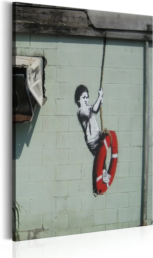 Obraz na plátně Bimago - Swinger, New Orleans - Banksy 80x120 cm