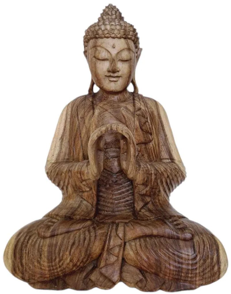 Buddha přírodní 2 62 cm