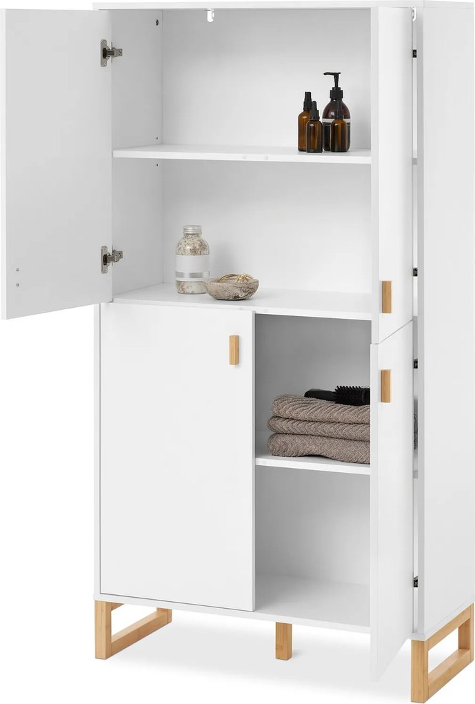 Tchibo - Koupelnová skříňka se 4 dvířky - barva: braun
