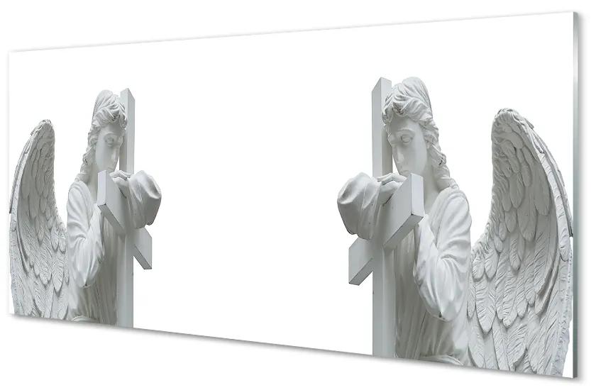 akrylový obraz modlitební andělé 140x70 cm