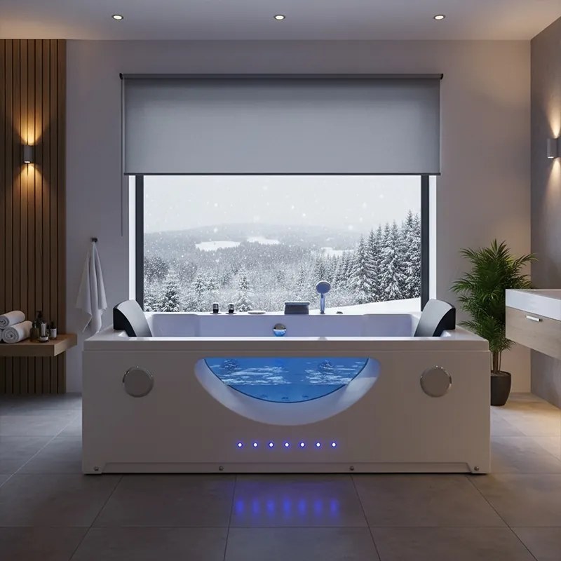 BPS-koupelny Hydromasážní vířivá vana Levante 659 180x90 s ohřevem vody