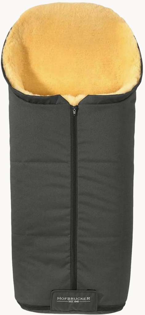 Zimní fusak z jehněčí kůže do kočárku, saní a na vozík Iglu