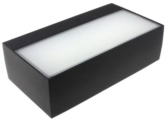 LED2 5130134DT Kvader, antracitové fasádní svítidlo, 2x4,5W LED 3000K stmívatelné triac, délka 20,5cm, IP54