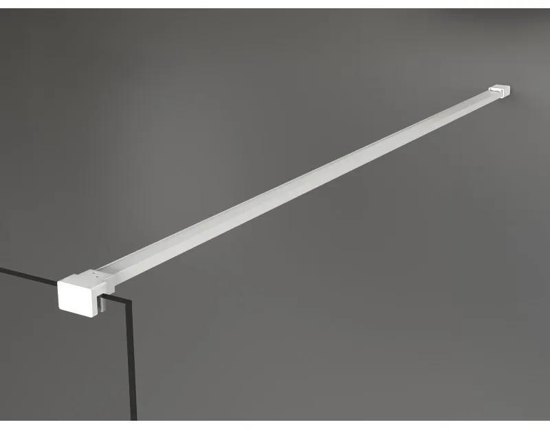Mexen Kioto sprchová zástěna 110 x 200 cm, Průhledné/Bílý vzor 8 mm, Bílá - 800-110-101-20-85