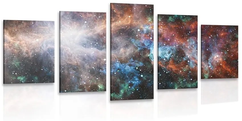5-dílný obraz nekonečná galaxie Varianta: 200x100
