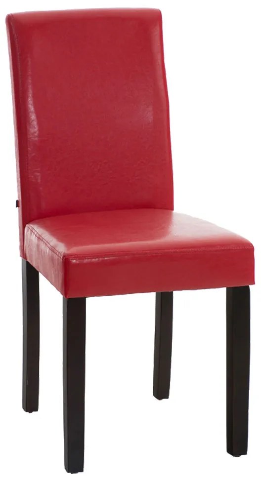Jídelní židle Inn, nohy tmavě hnědé (SET 4 ks) Barva  Červená