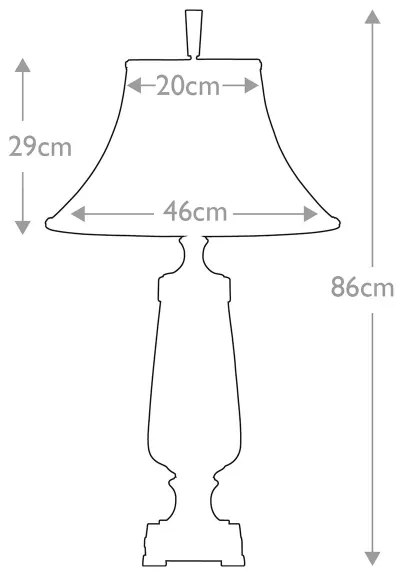 Quoizel QZ-MONTEVERDE - Stolní lampa MONTEVERDE 1xE27/60W/230V