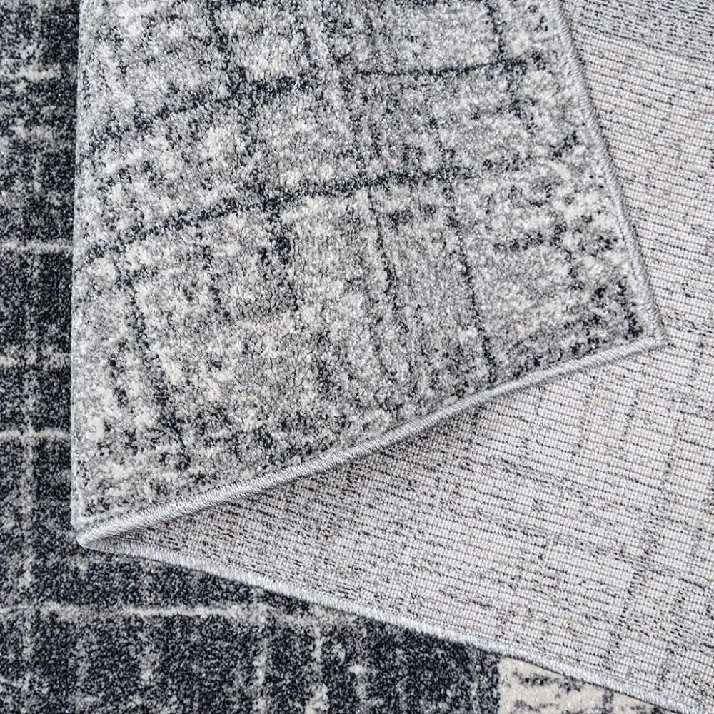 Moderní šedý koberec s jemným vzorováním Šířka: 200 cm | Délka: 290 cm