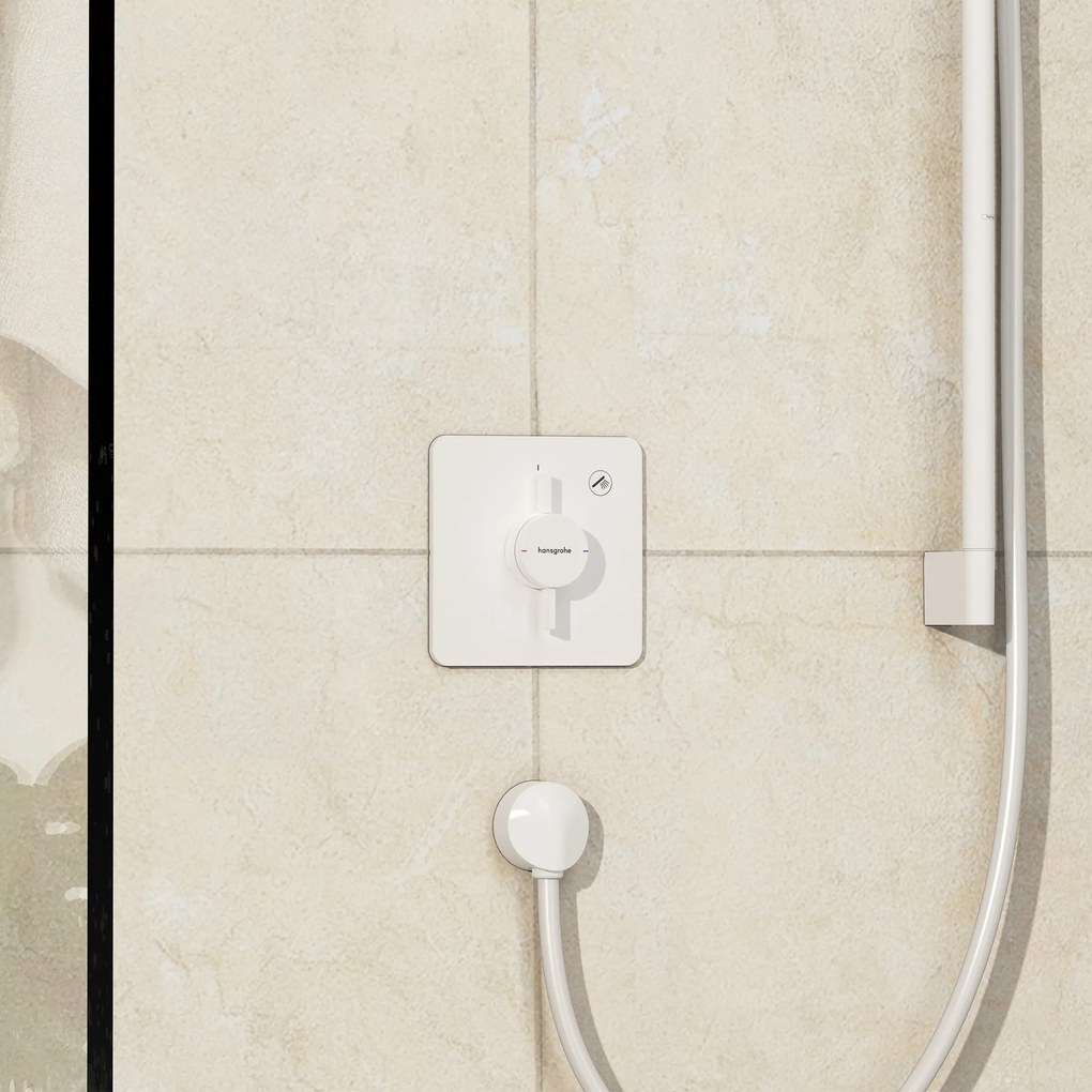 Hansgrohe DuoTurn Q, baterie pod omítku pro 1 spotřebič, bílá matná, HAN-75614700